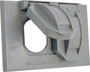 WEATHERPROOF BOX OUTLET COVER 1 GANG – Adobe HVAC Depot
